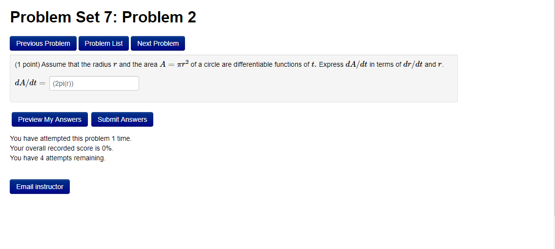 Solved Problem Set 7 Problem 2 Previous Problem Problem 0635