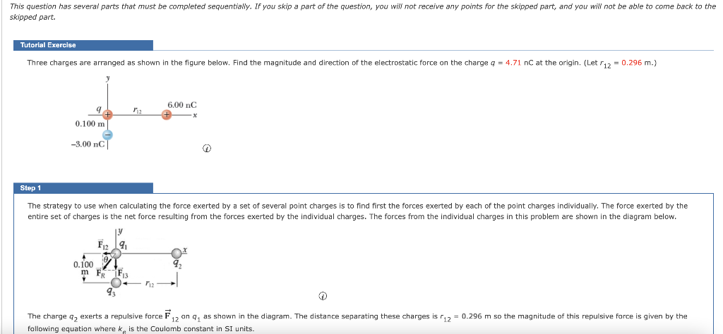 Solved skipped part. Tutorial Exercise Step 1 (i)The | Chegg.com