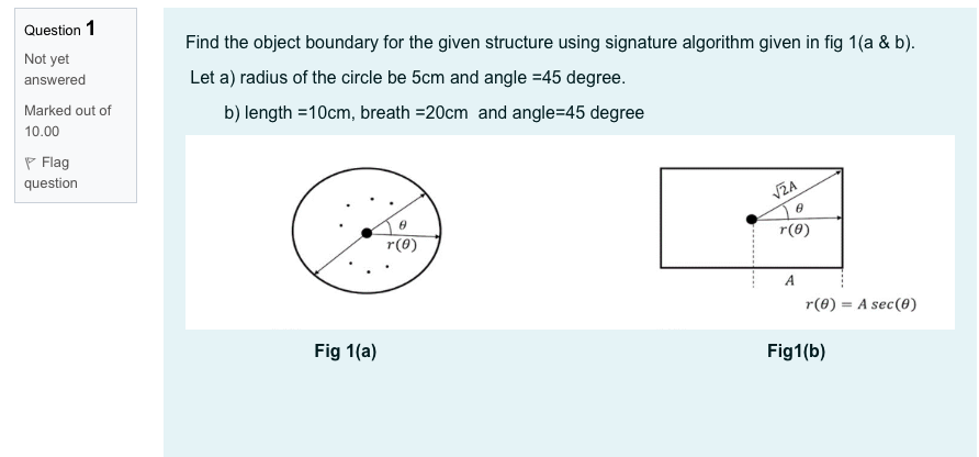 Solved Find the object boundary for the given structure | Chegg.com