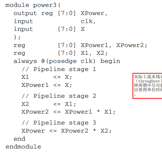 module power3 ( output reg [7:0] XPower, input clk, | Chegg.com
