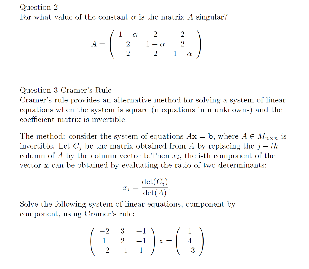Solved Question 2 For what value of the constant a is the | Chegg.com
