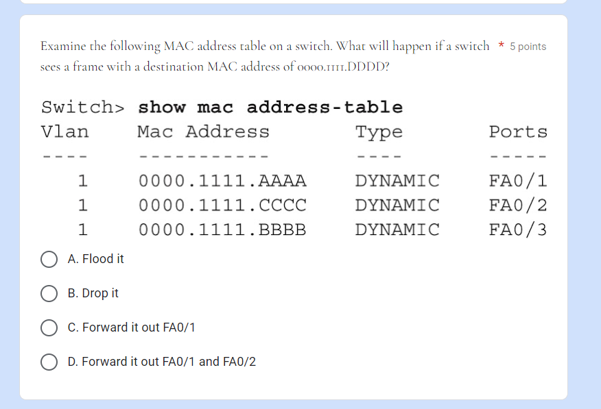 Solved Show VLAN is a command can you use to verify the | Chegg.com
