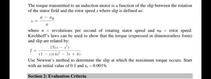 Solved The torque transmitted to an induction motor is a | Chegg.com