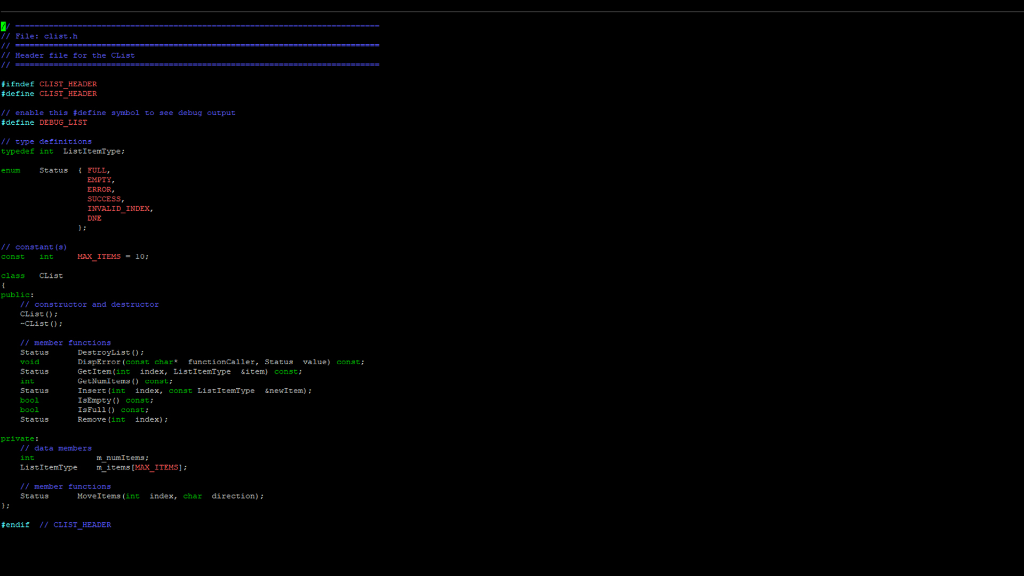 This assignment has 3 files: main.cpp clist.cpp | Chegg.com