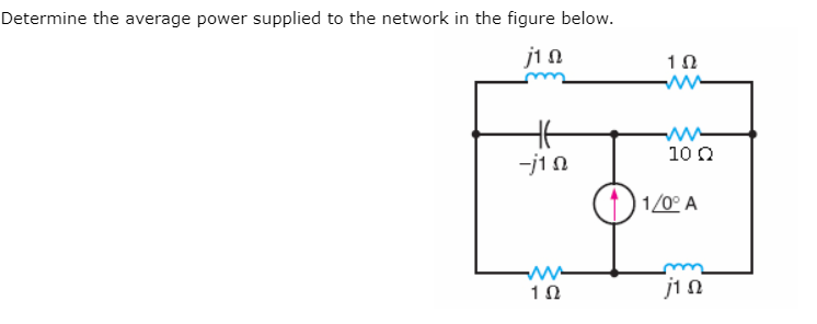 Solved Determine the average power supplied to the network | Chegg.com