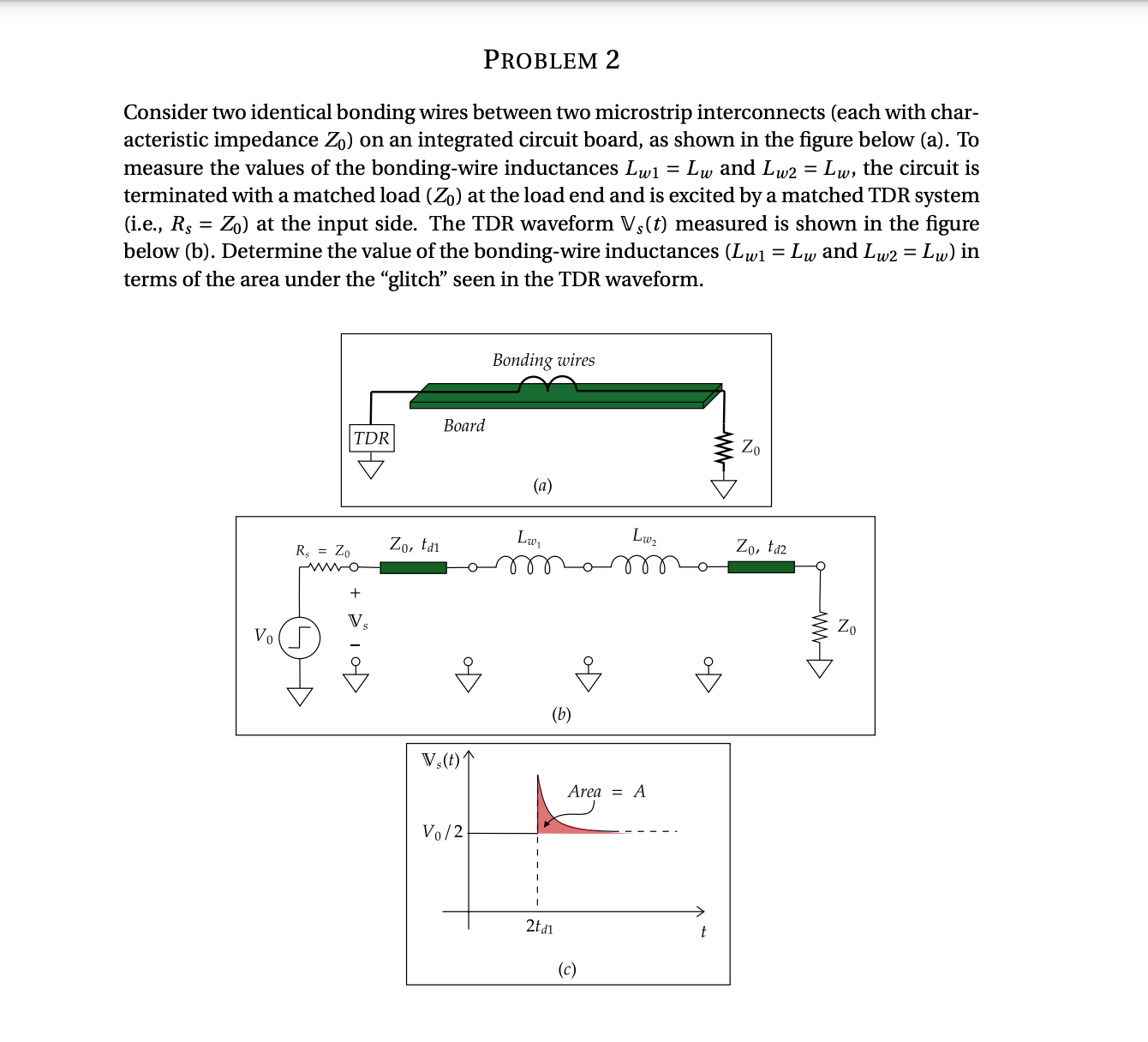 Solved Consider two identical bonding wires between two | Chegg.com