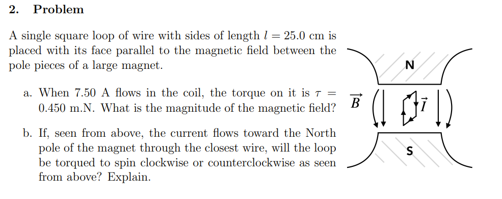 Solved A single square loop of wire with sides of length | Chegg.com