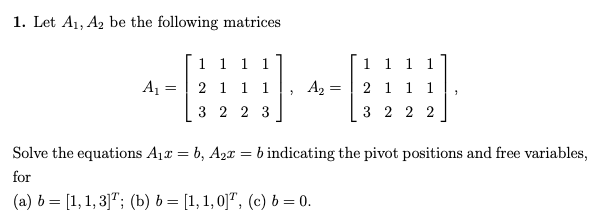 Solved Can someone please explain this? Would I make b a 3x1 | Chegg.com
