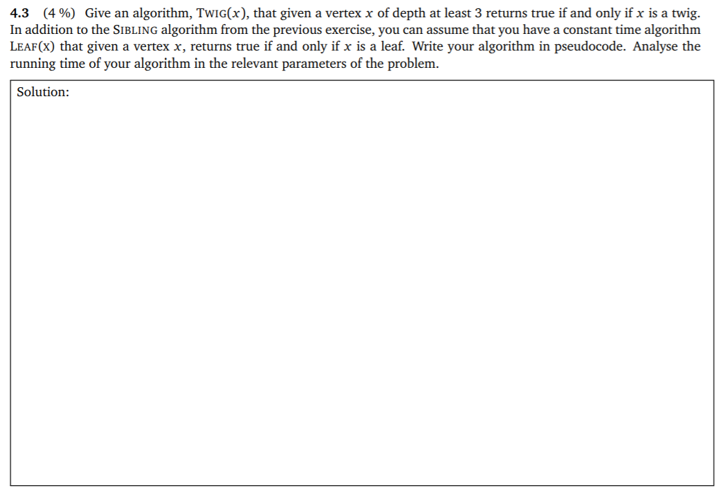 This exercise is about rooted binary trees. Each node | Chegg.com