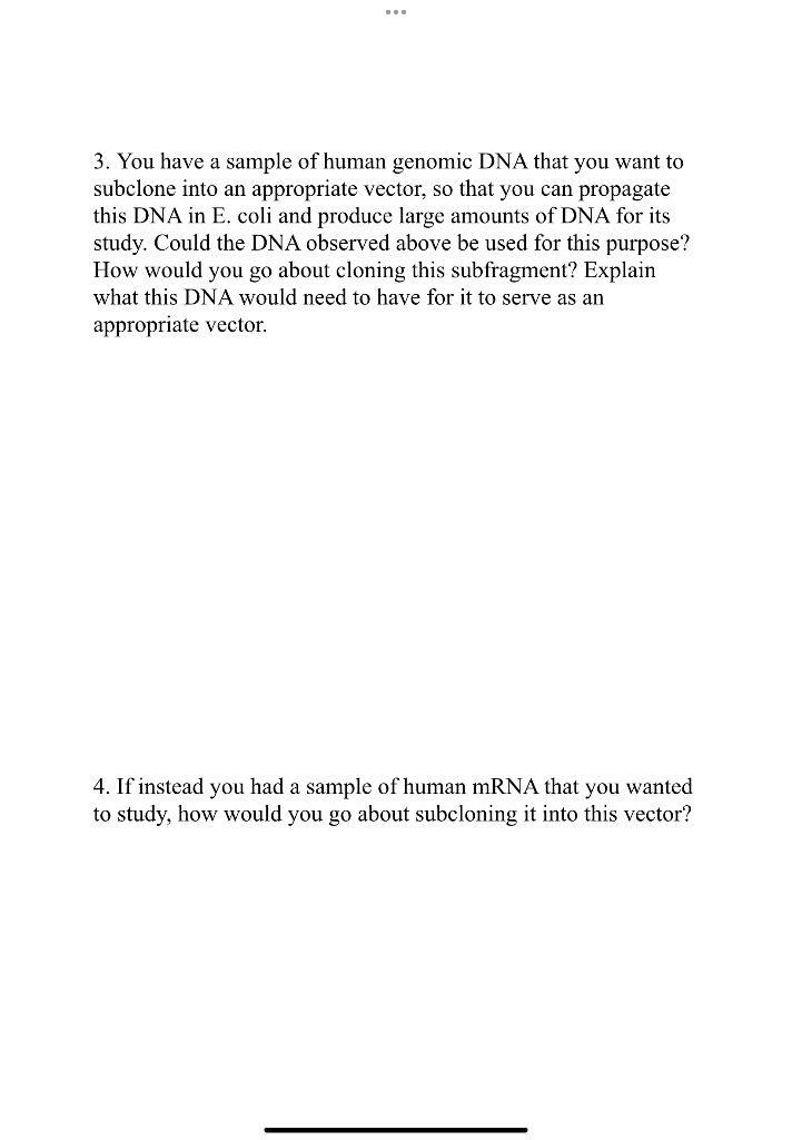 Solved A DNA sample was digested with the restriction | Chegg.com