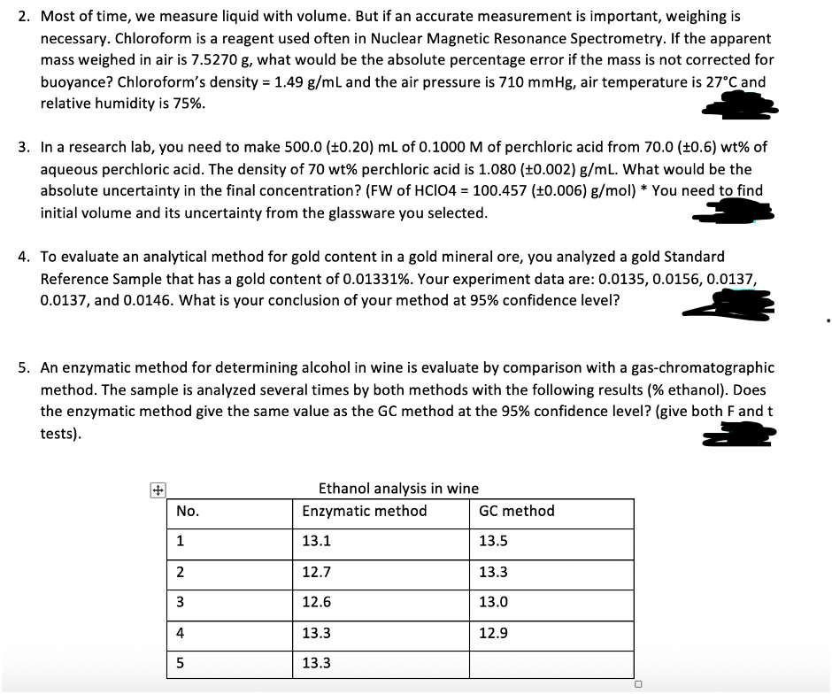 1. Describe how to prepare 500.00 mL of a 1000 PPm | Chegg.com