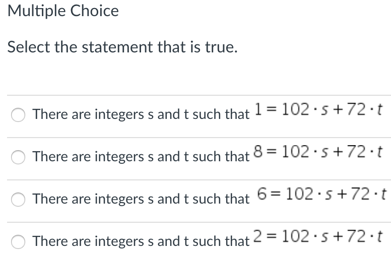 Solved Fill in the Blank For the following pairs of numbers, | Chegg.com