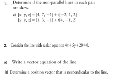 Solved 1. Determine if the non-parallel lines in each pair | Chegg.com