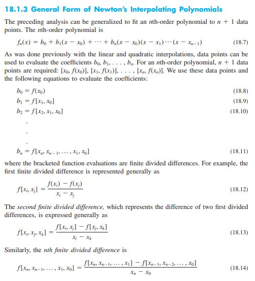 Solved Make Code Python Calculates Newton S Divided Difference Interpolating Polynomials