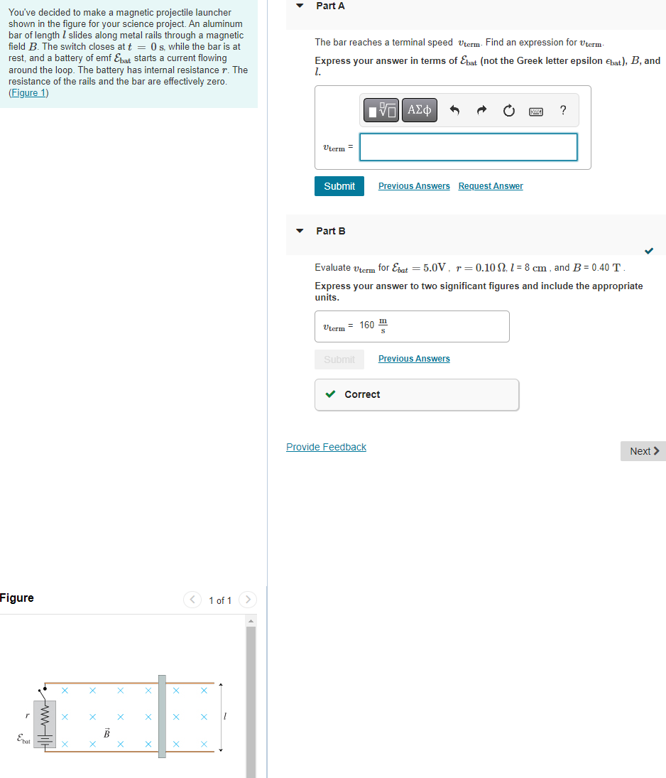 Solved You've decided to make a magnetic projectile launcher | Chegg.com
