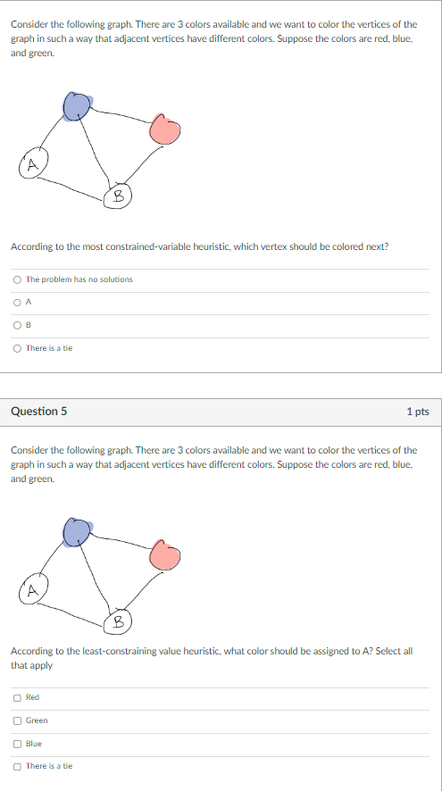 Solved Consider the following graph. There are 3 colors | Chegg.com