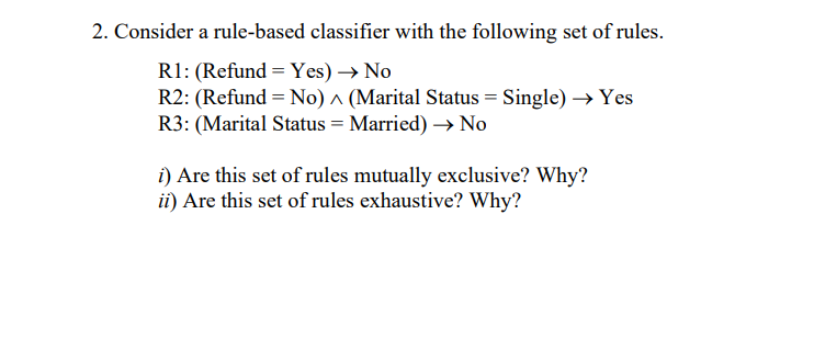 Solved Use the training dataset given in the following table | Chegg.com