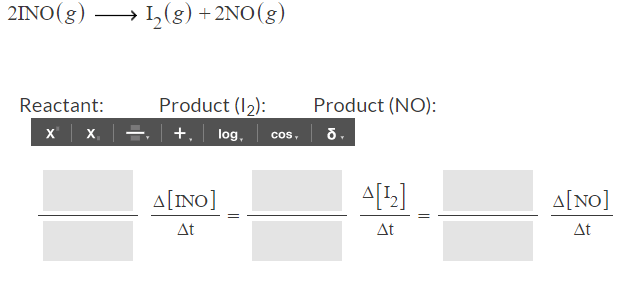 Solved Complete the expressions for the rate of appearance | Chegg.com