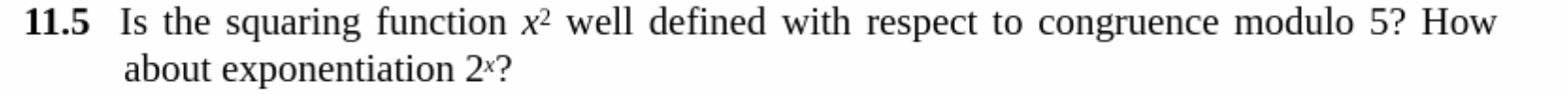 Solved 115 Is The Squaring Function X2 Well Defined With 