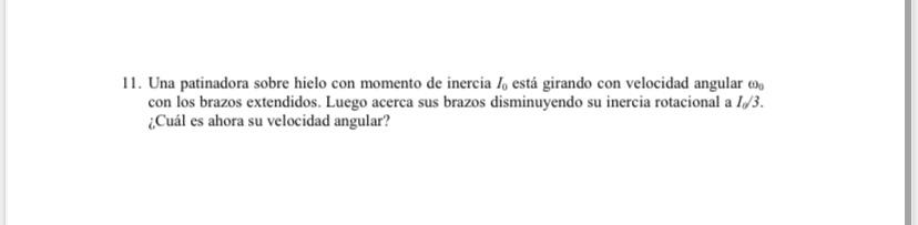 Solved An ice skater with moment of inertia I0 is spinning | Chegg.com