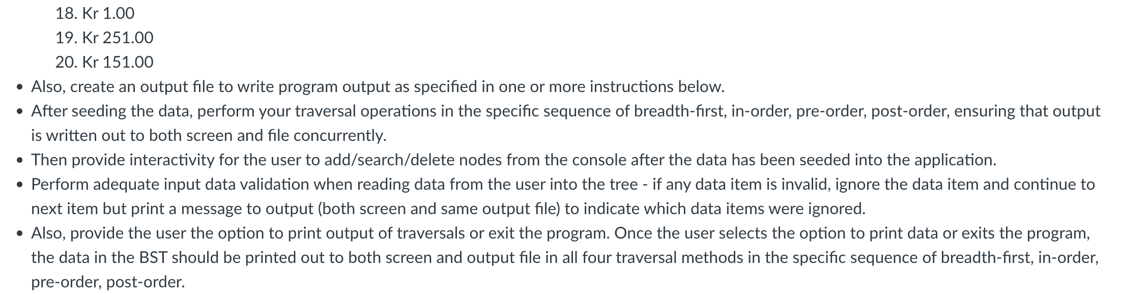 Solved - Declare and implement a BSTNode ADT with a data | Chegg.com