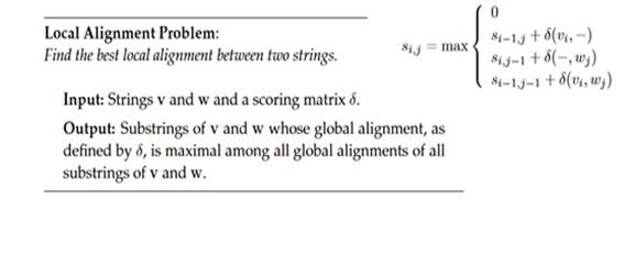 Solved write local alignment question in python: the | Chegg.com