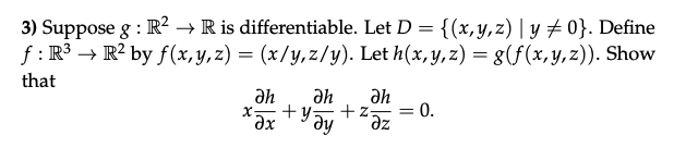 Solved 3) Suppose g:R2→R is differentiable. Let | Chegg.com