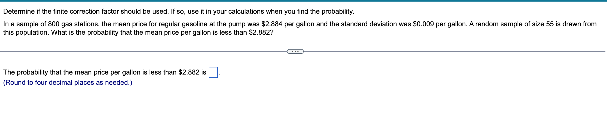 Solved Determine If The Finite Correction Factor Should Be