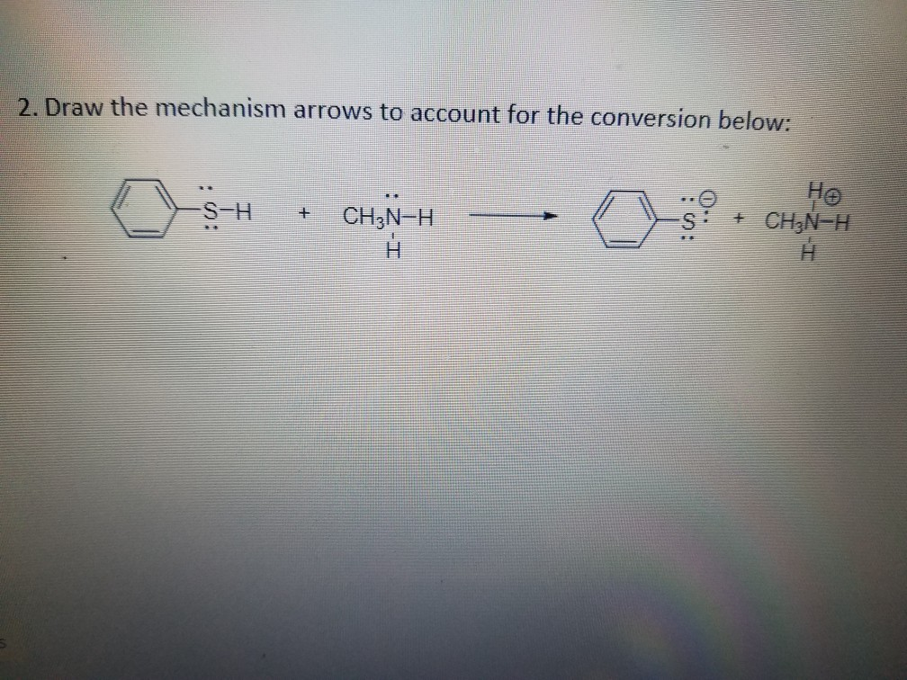 Solved 2. Draw the mechanism arrows to account for the | Chegg.com