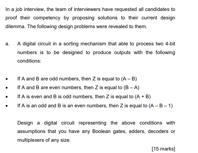 Solved In a job interview, the team of interviewers have | Chegg.com