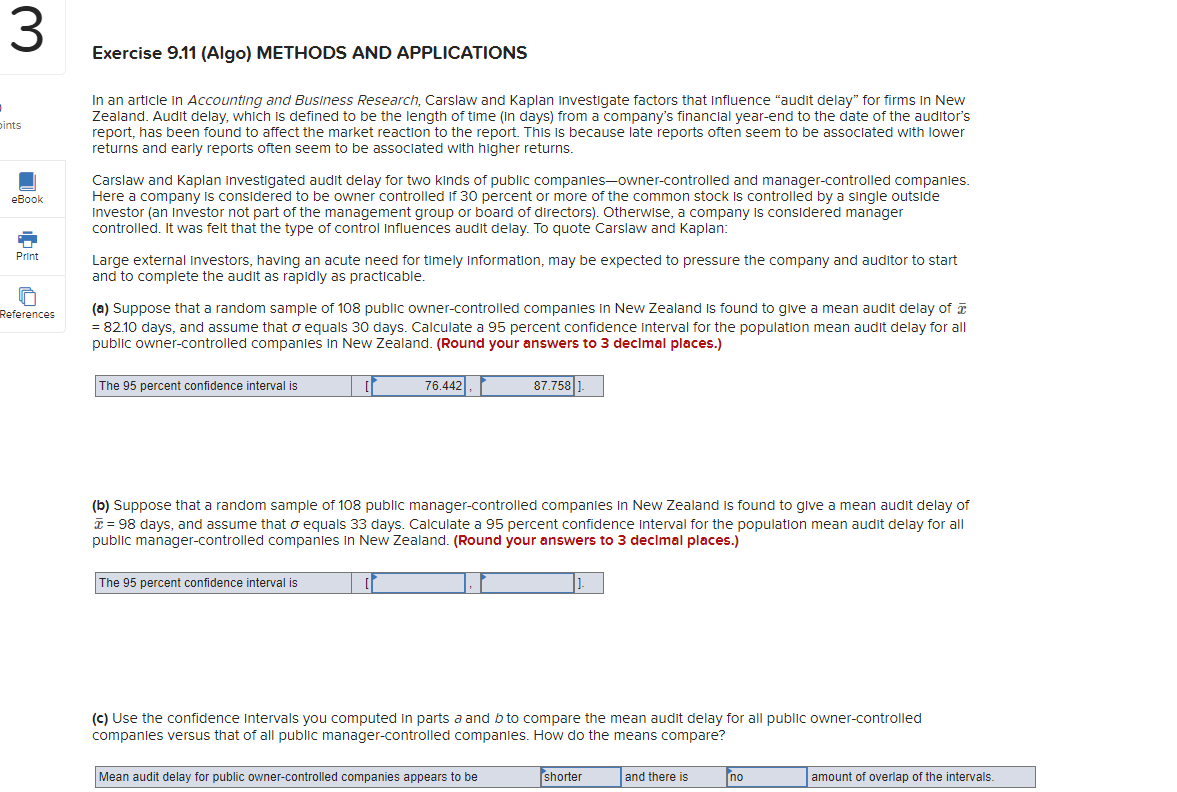 Solved Exercise 9.11 (Algo) METHODS AND APPLICATIONS In an | Chegg.com