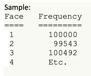 Solved In C++ using a random number generator, simulate the | Chegg.com