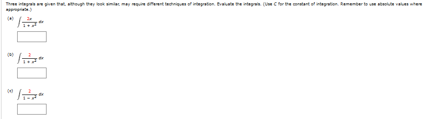 Solved Three integrals are given that, although they look | Chegg.com