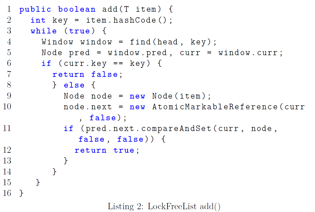 Listings 2 and 3 show the add () and remove() | Chegg.com