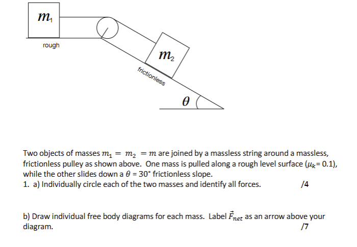 Solved Two objects of masses | Chegg.com Solved Two objects of masses | Chegg.com