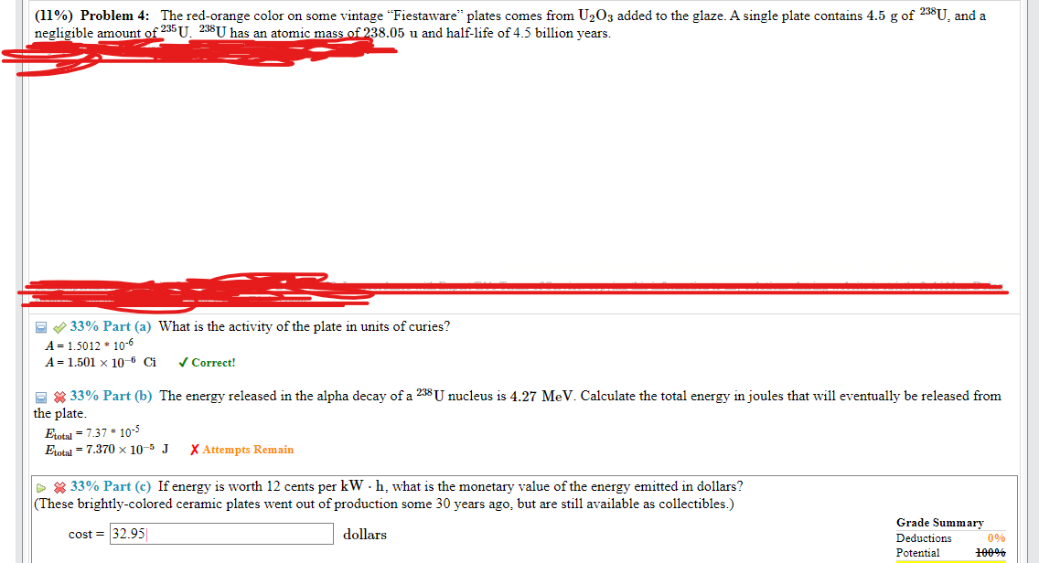 Solved (11\%) Problem 4: The red-orange color on some | Chegg.com