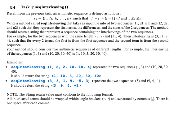 Solved Java code, no system.out.println needed and no | Chegg.com