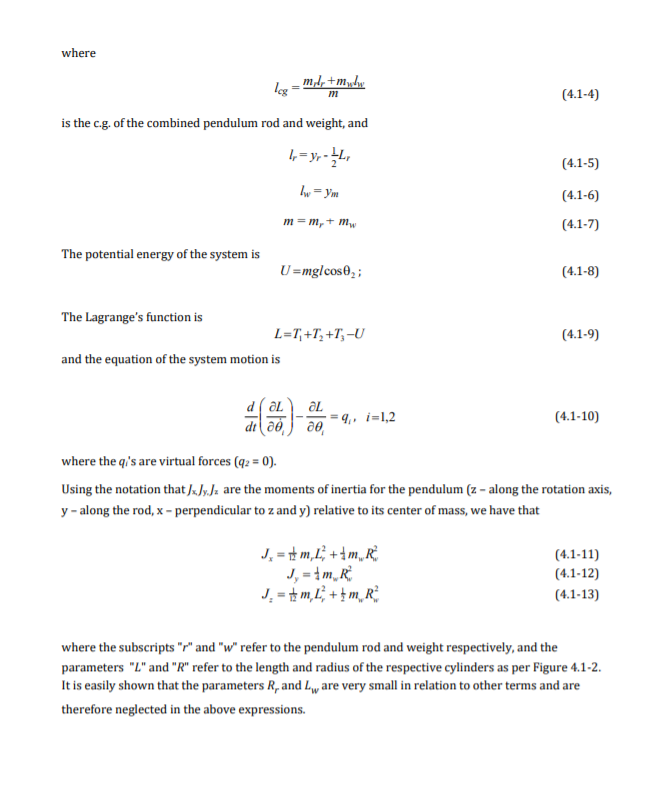 Dynamic Diagram of the inverted pendulum with | Chegg.com