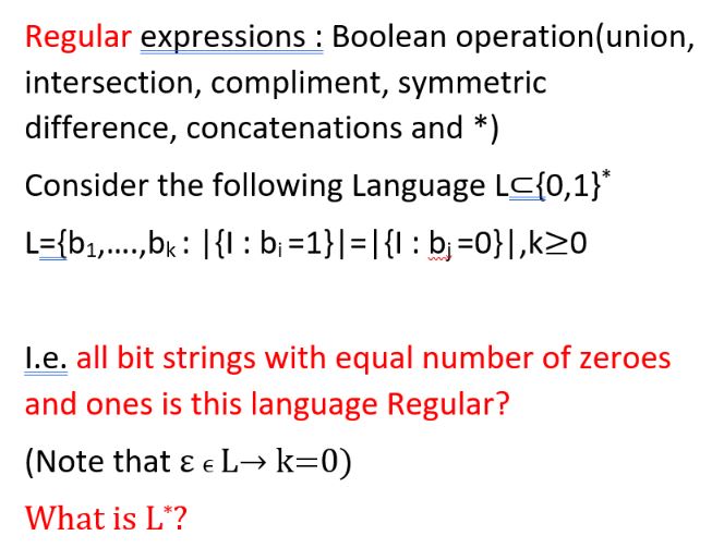 Solved Regular expressions : Boolean operation(union, | Chegg.com
