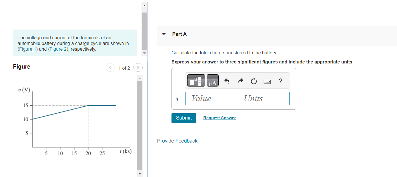 Solved The voltage and current at the terminals of an Part A | Chegg.com