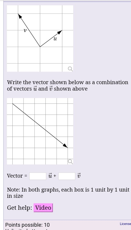 Solved Write the vector shown below as a combination of | Chegg.com Solved Write the vector shown below as a combination of | Chegg.com
