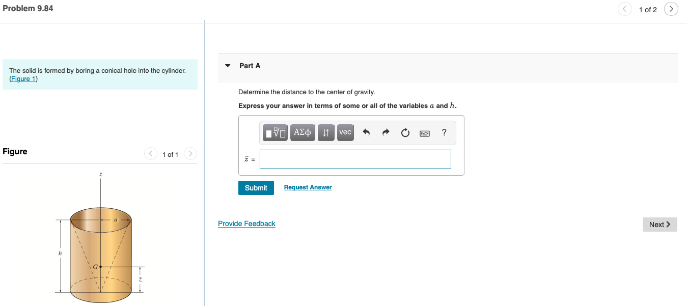 Solved Problem 9.84 1 of 2 Part A The solid is formed by | Chegg.com