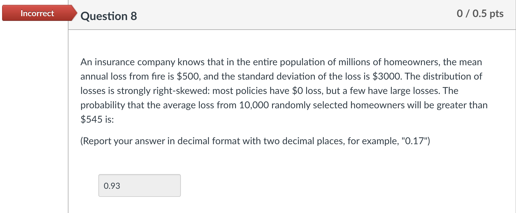 Solved An insurance company knows that in the entire | Chegg.com