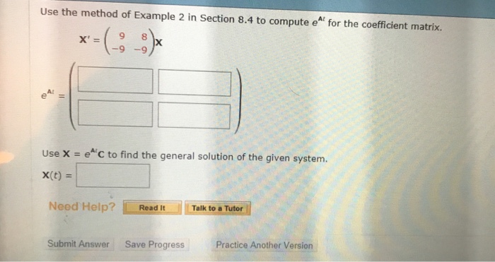 Solved Use the method of Example 2 in Section 8.4 to compute | Chegg.com