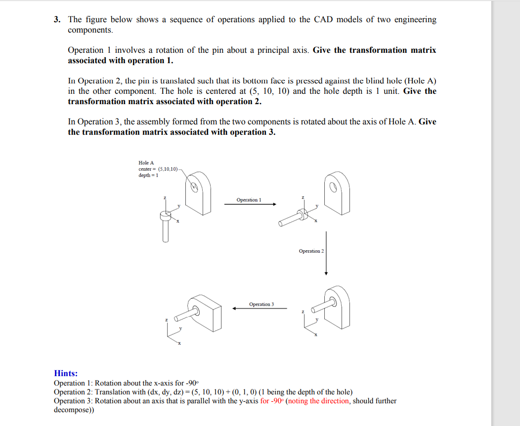 Solved 3. The figure below shows a sequence of operations | Chegg.com