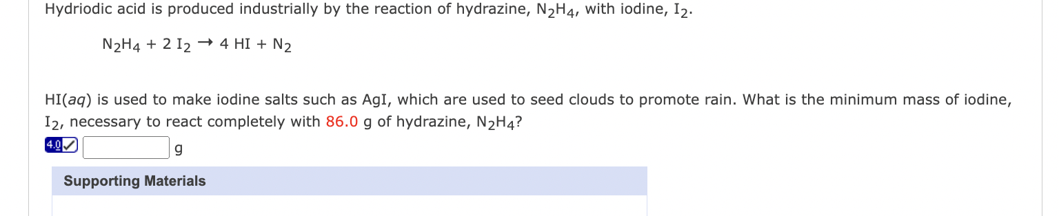 Solved hydriodic acid is produced industrially by the | Chegg.com