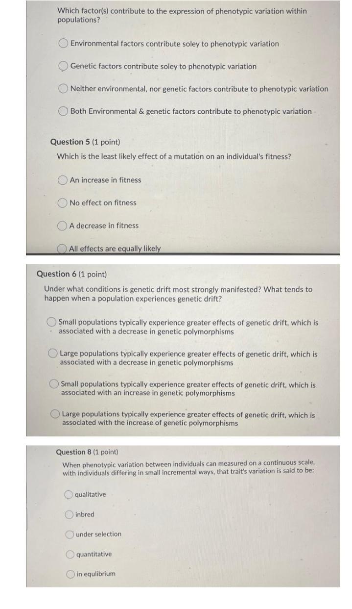Solved Which factor(s) contribute to the expression of | Chegg.com