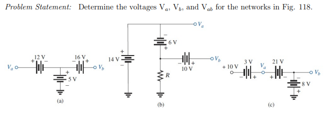 Solved Problem Statement: Determine the voltages Va Vd, and | Chegg.com