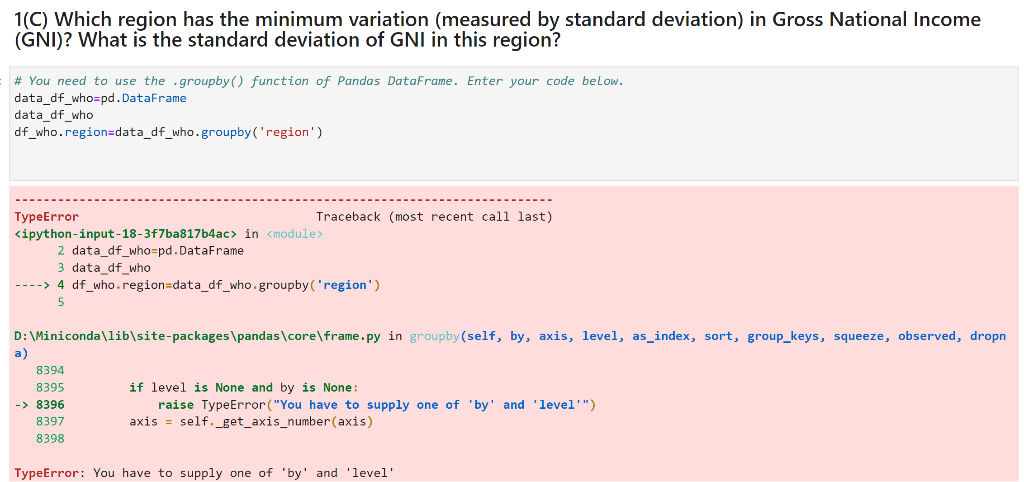Solved 1(C) Which region has the minimum variation (measured | Chegg.com