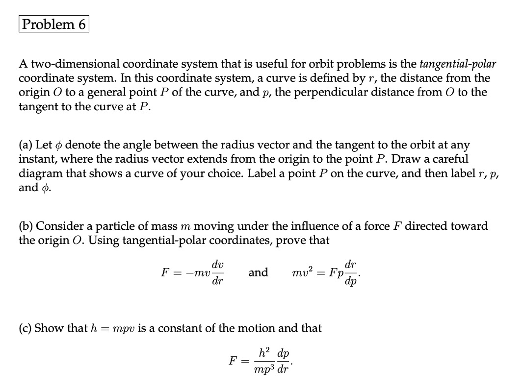 A two-dimensional coordinate system that is useful | Chegg.com